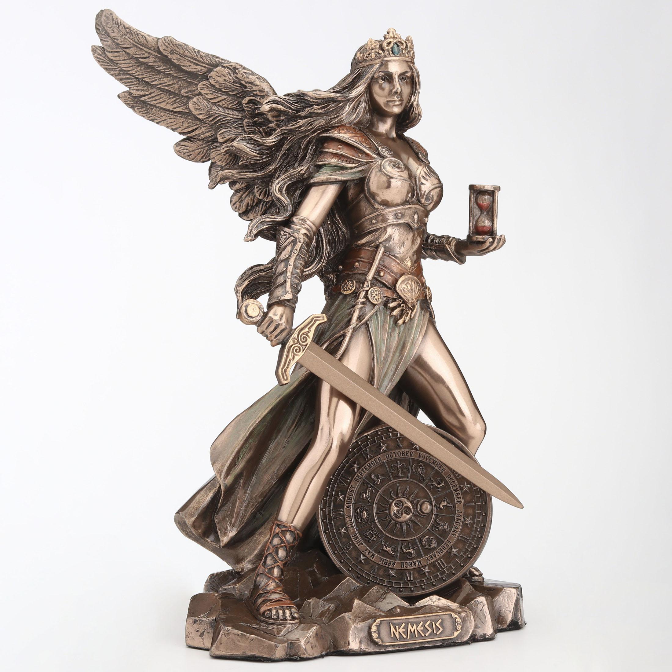 Nemesis the Greek Goddess of Retribution - Angel Bronze Figurine (By ...