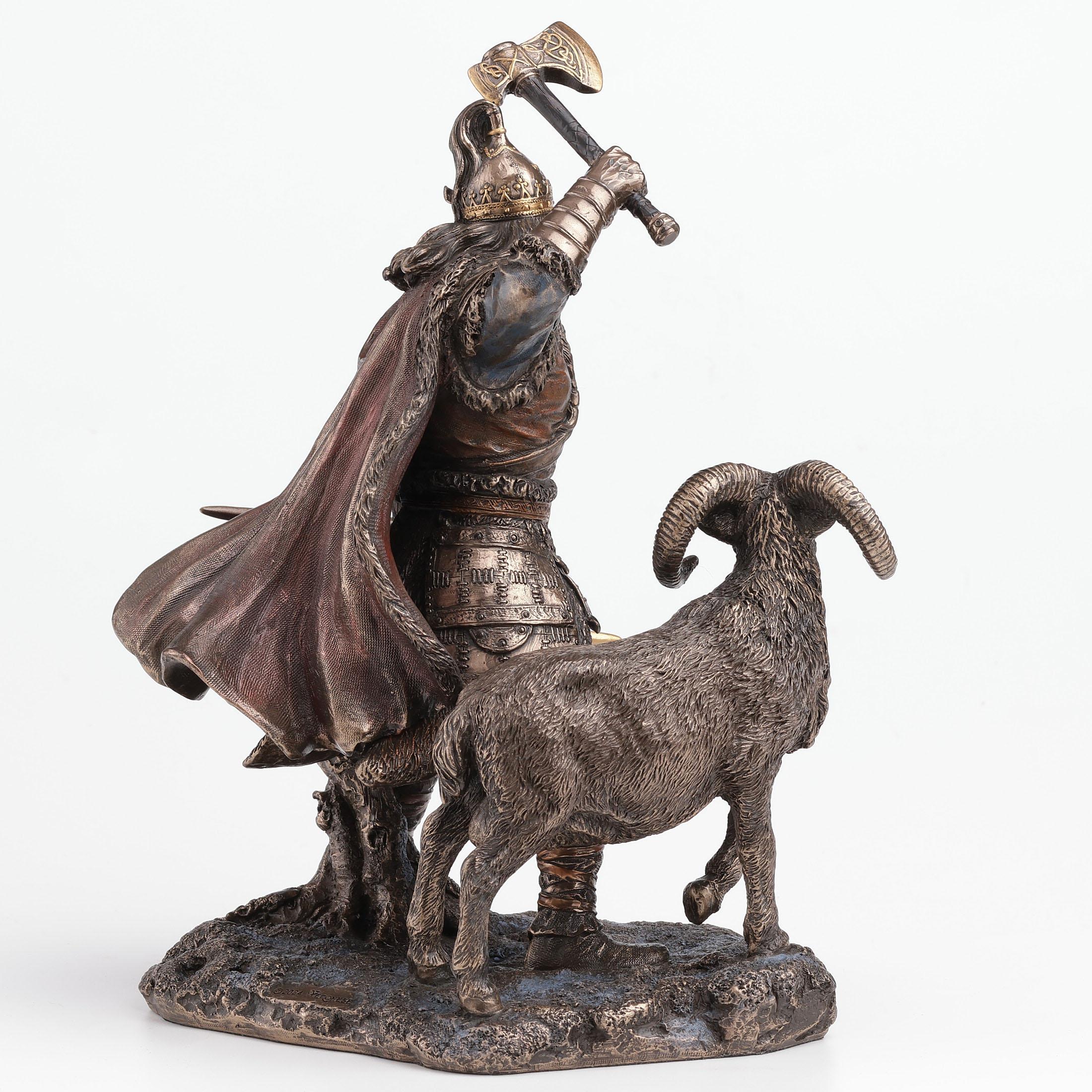 Perun the Slavic God of Thunder Bronze Figurine (by Veronese) | Bronze ...