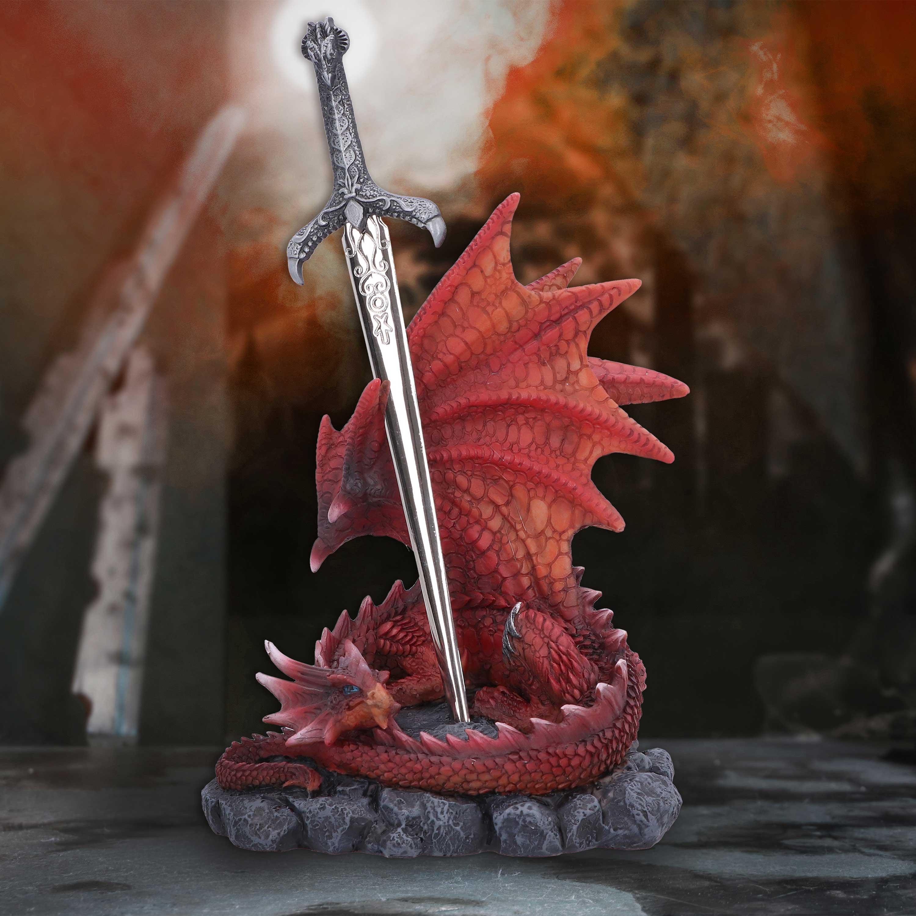 Forged in Flames dragon figurine | Gothic Gifts