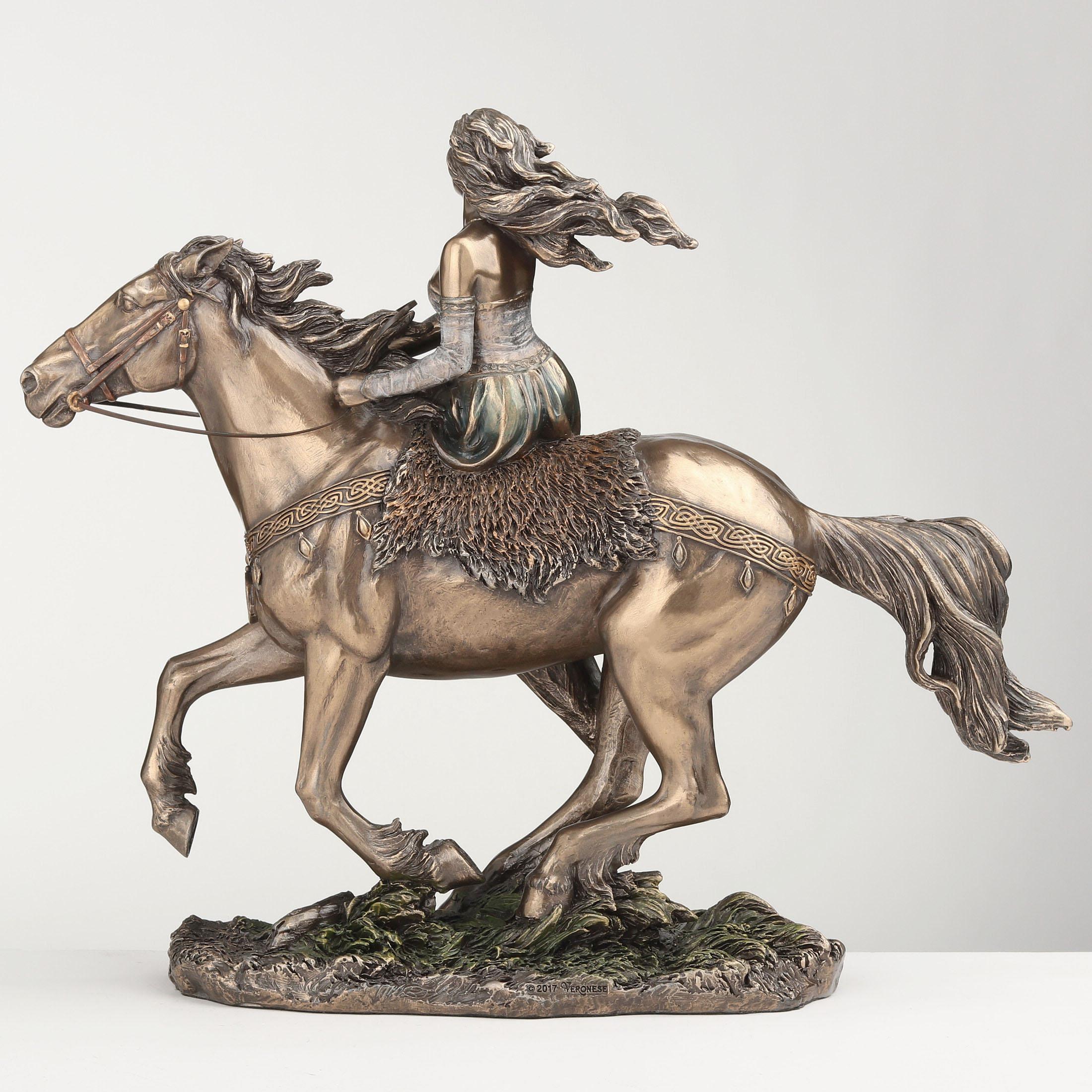 Rhiannon (Epona) Celtic Welsh Horse Goddess Bronze Figurine (By ...