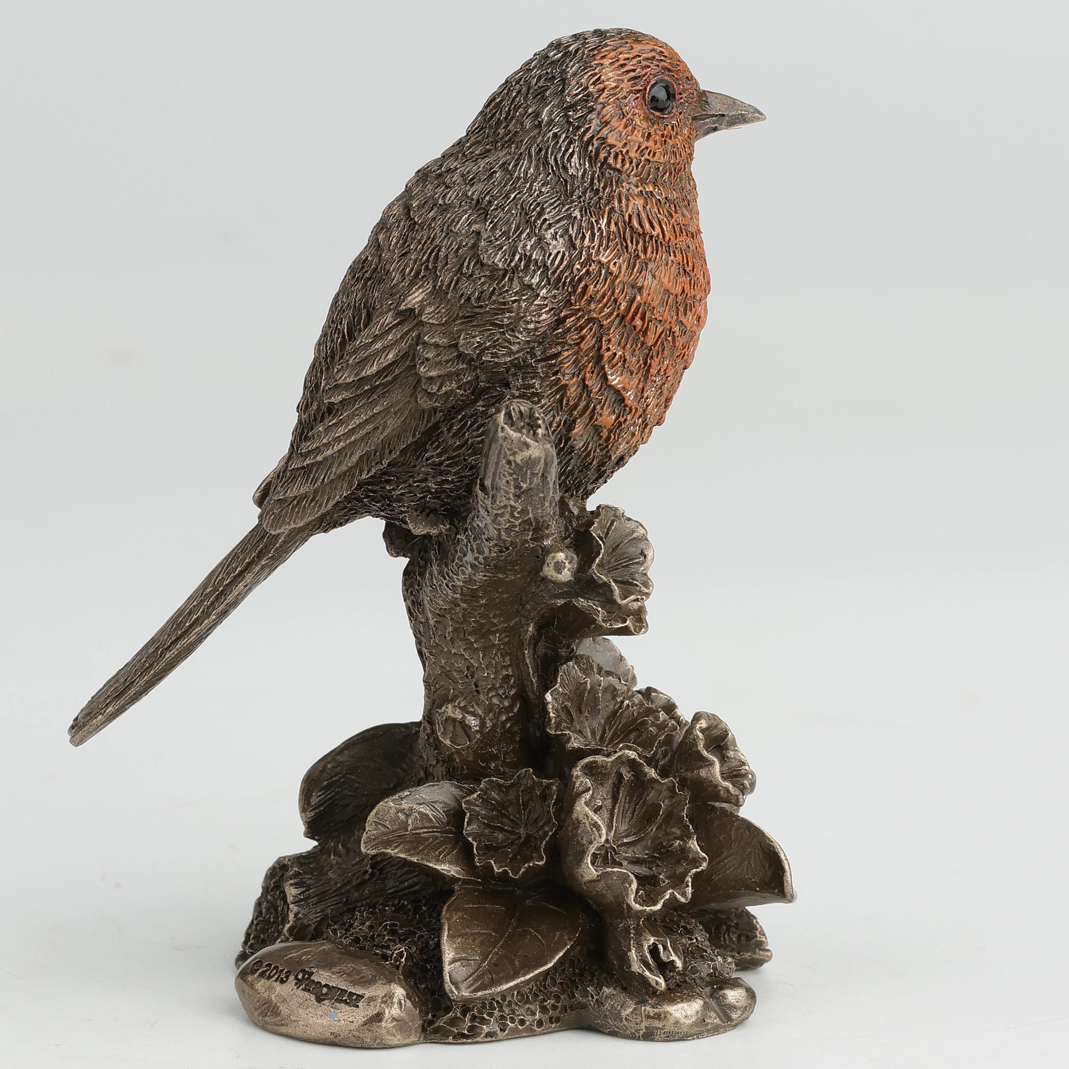 Robin Red Breast Bronze Small Figurine | Bronze Gifts