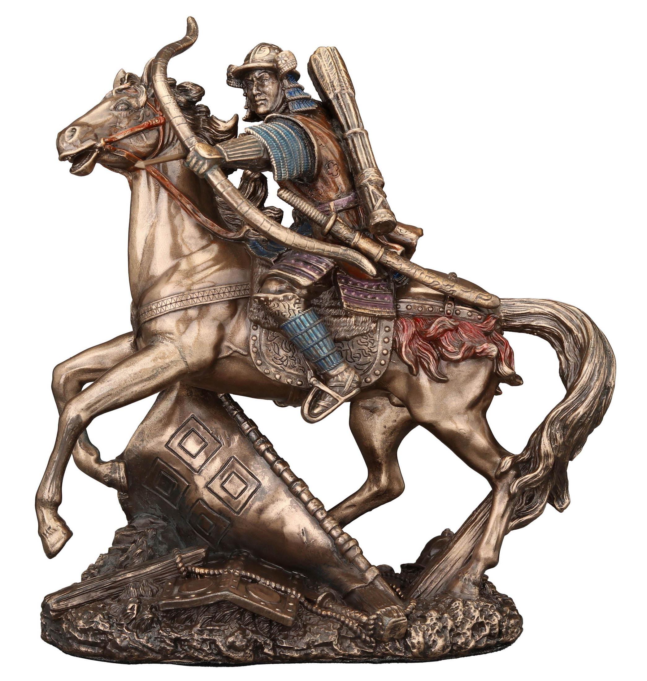 Samurai Mounted Archer Bronze Figurine Small (By Veronese) | Bronze Gifts