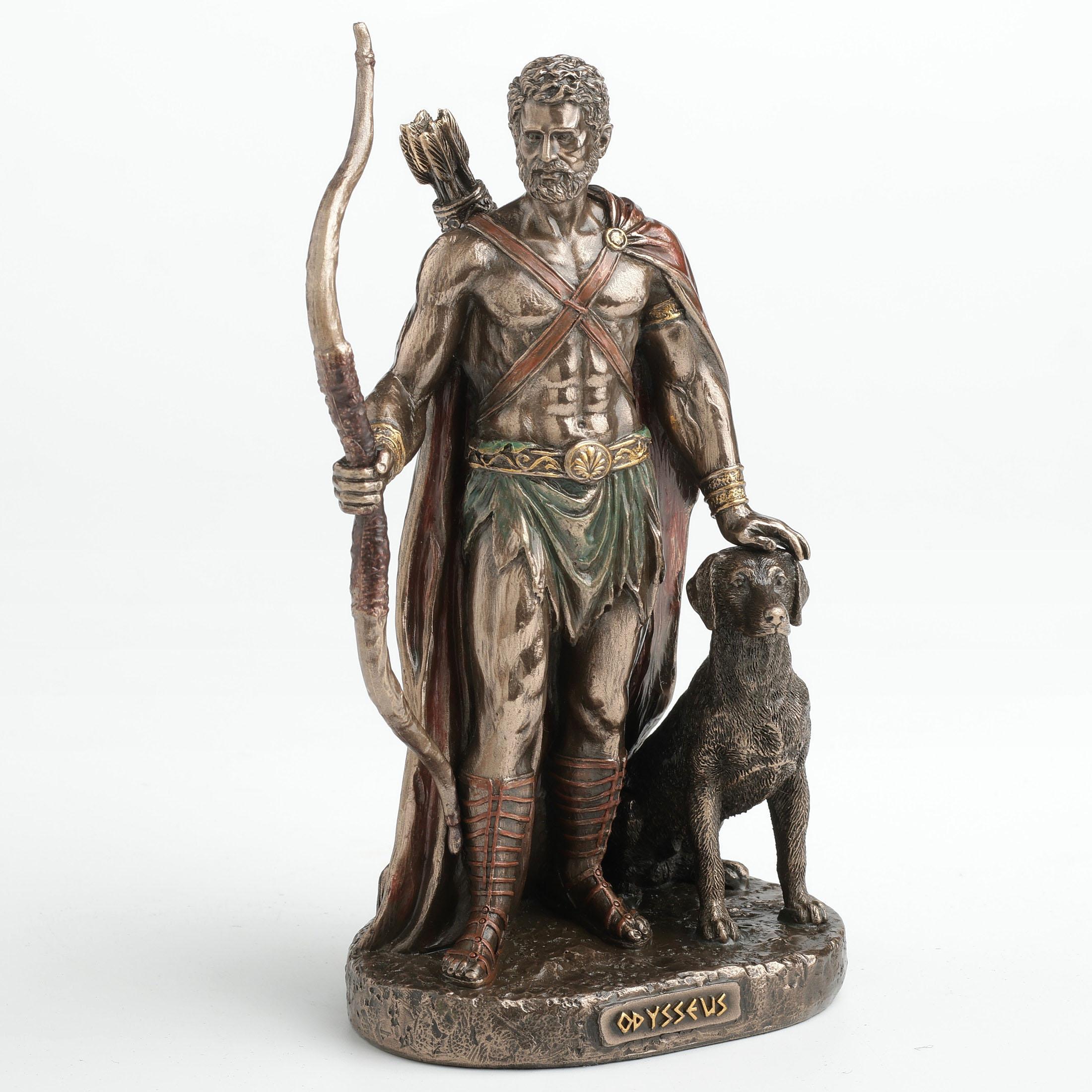 Odysseus and Argos Bronze Figurine (By Veronese) | Bronze Gifts