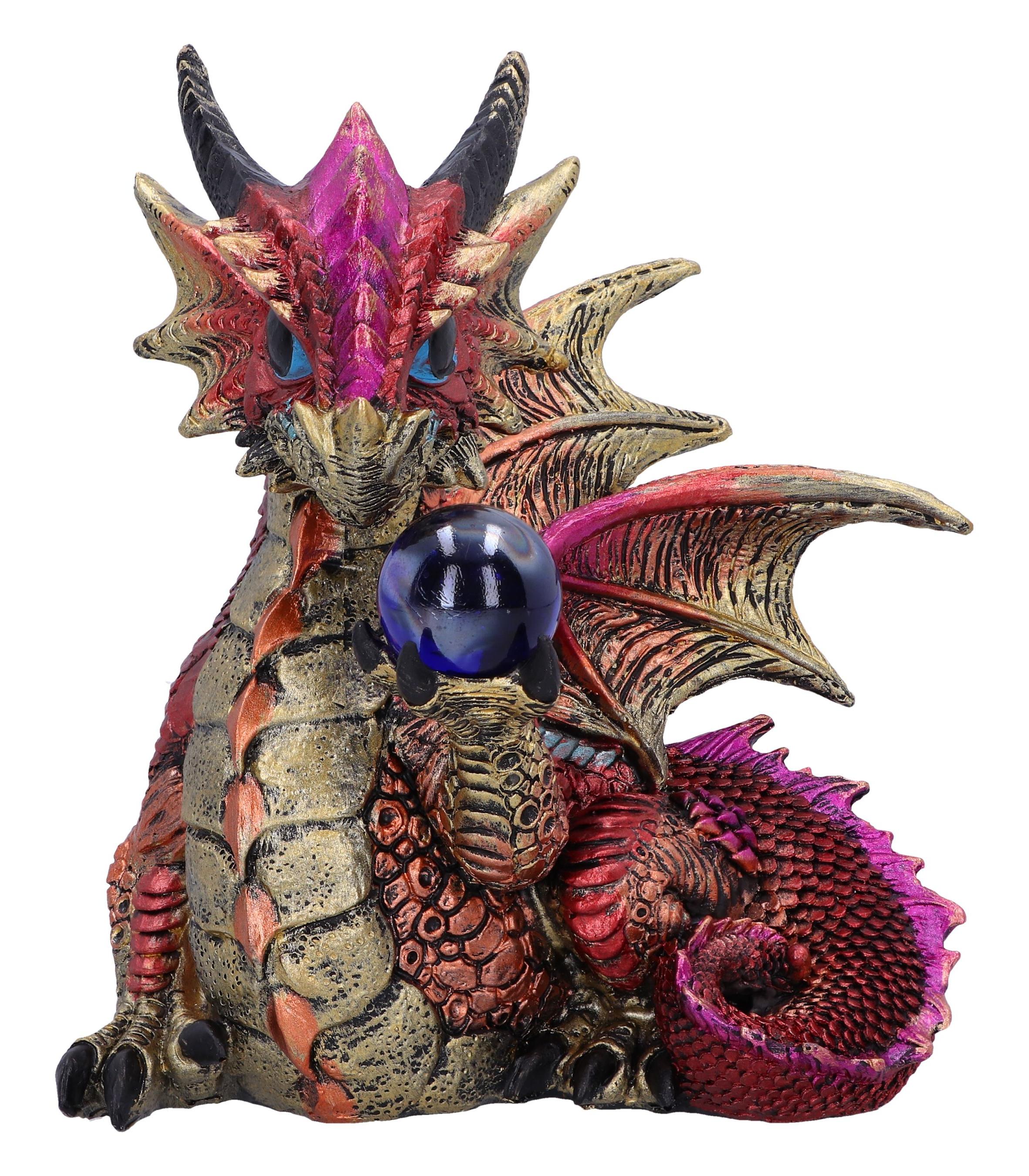 Orb Hoard Red Dragon Figurine | Gothic Gifts