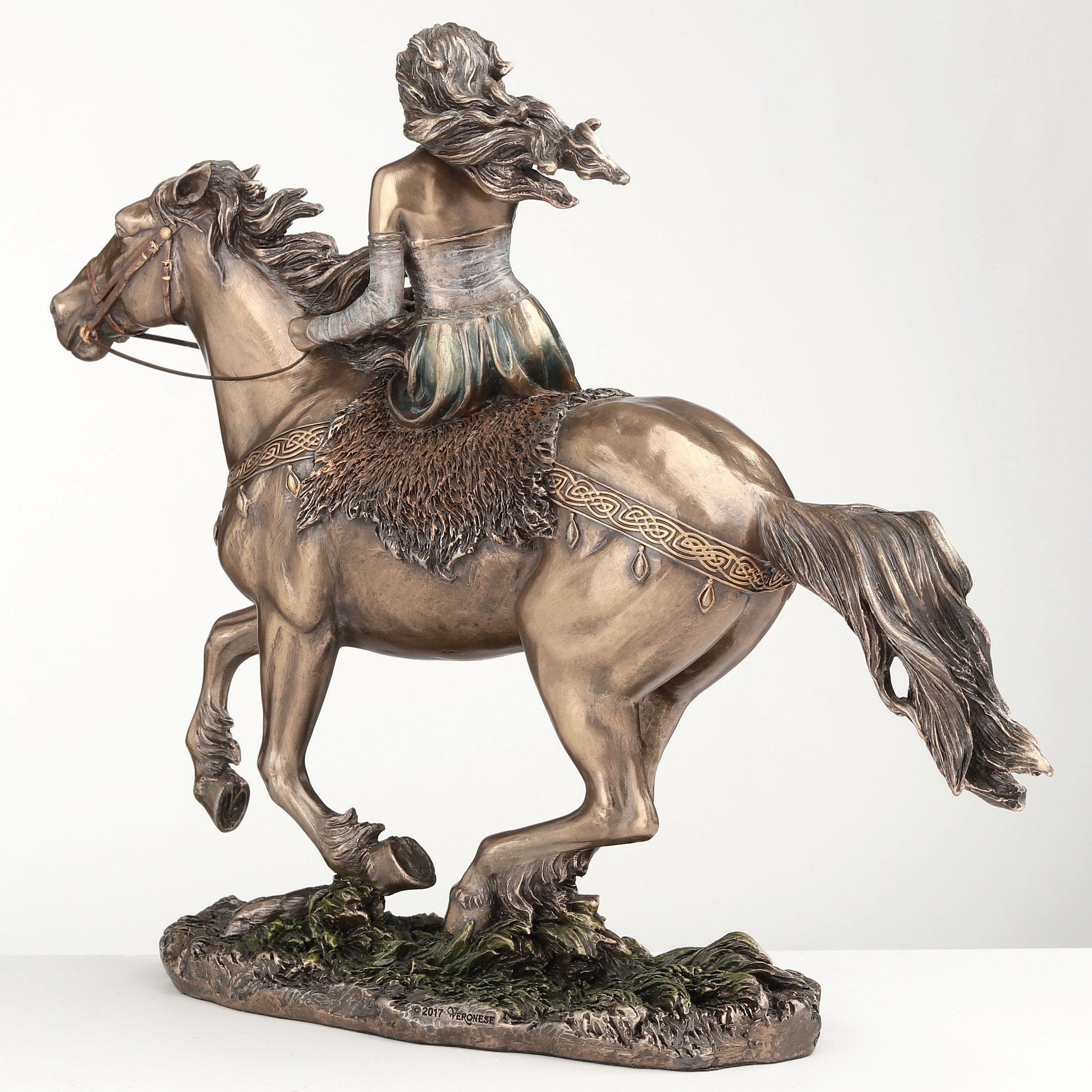 Rhiannon (Epona) Celtic Welsh Horse Goddess Bronze Figurine (By ...