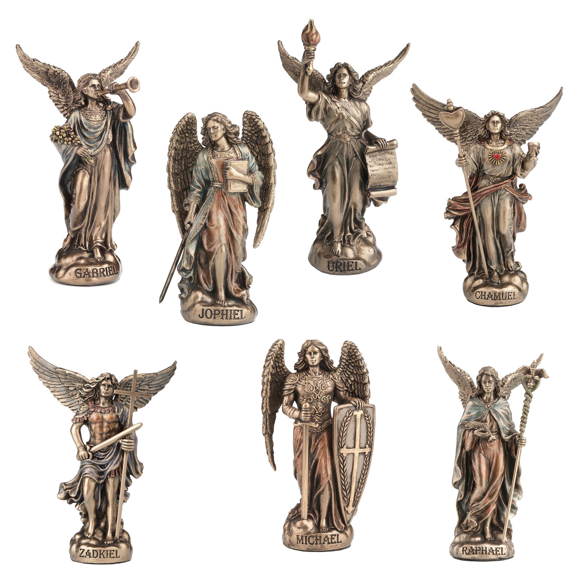The Seven Archangels Set of 7 Bronze Figurines (By Veronese) | Bronze Gifts
