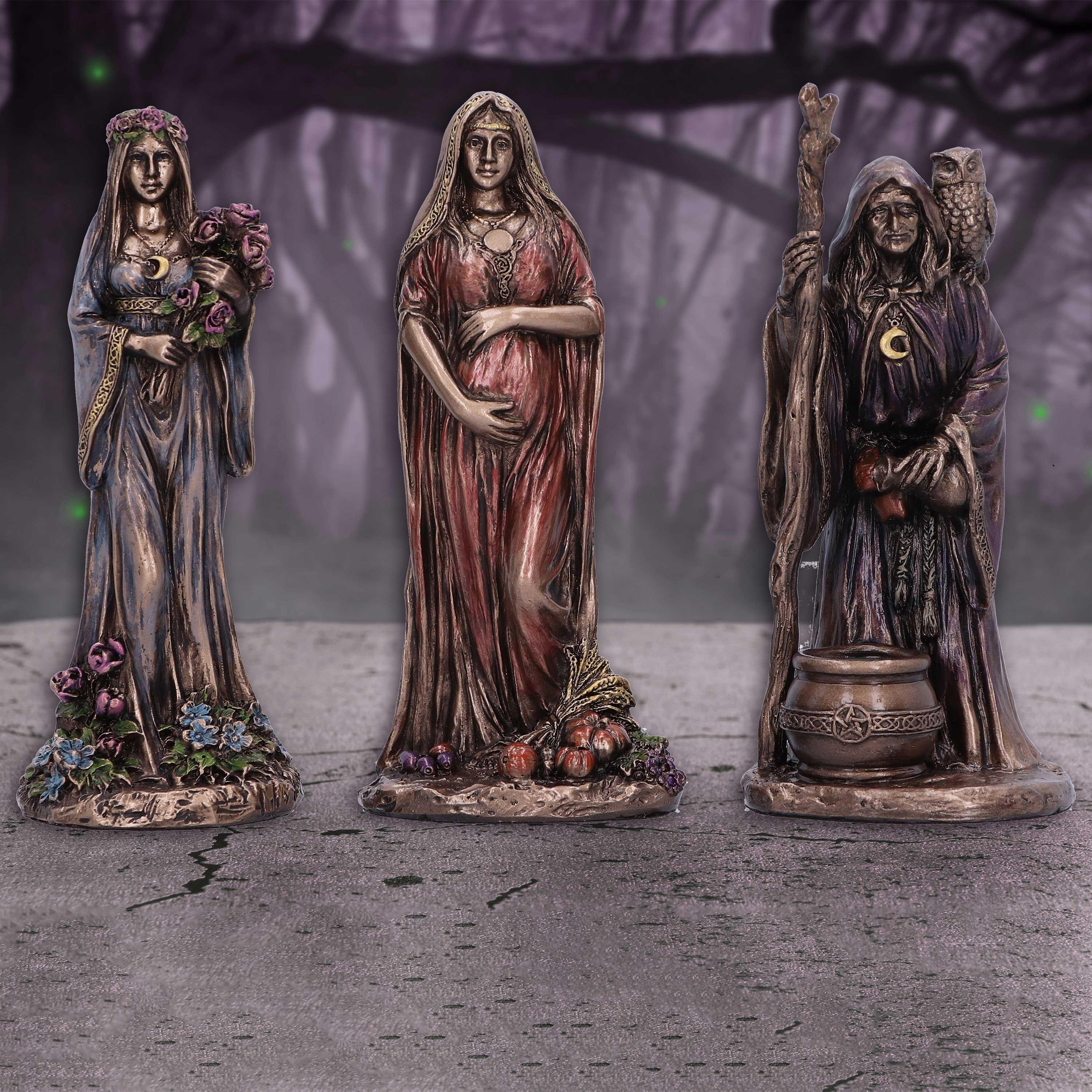 Maiden, Mother and Crone Trinity Mini Figurines | Gothic Gifts