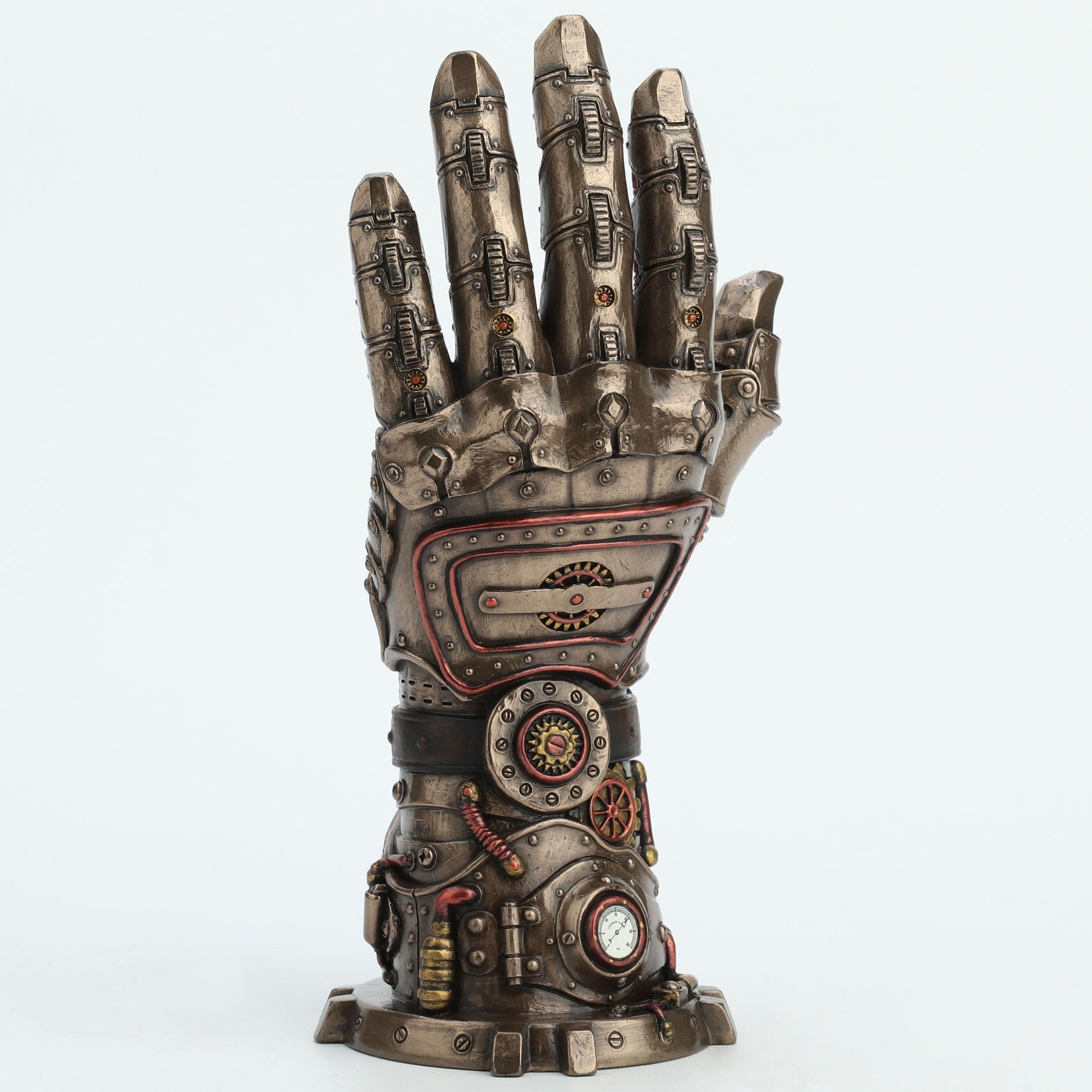 Steampunk Gauntlet of Goodwill Bronze Figurine (By Veronese) | Gothic Gifts