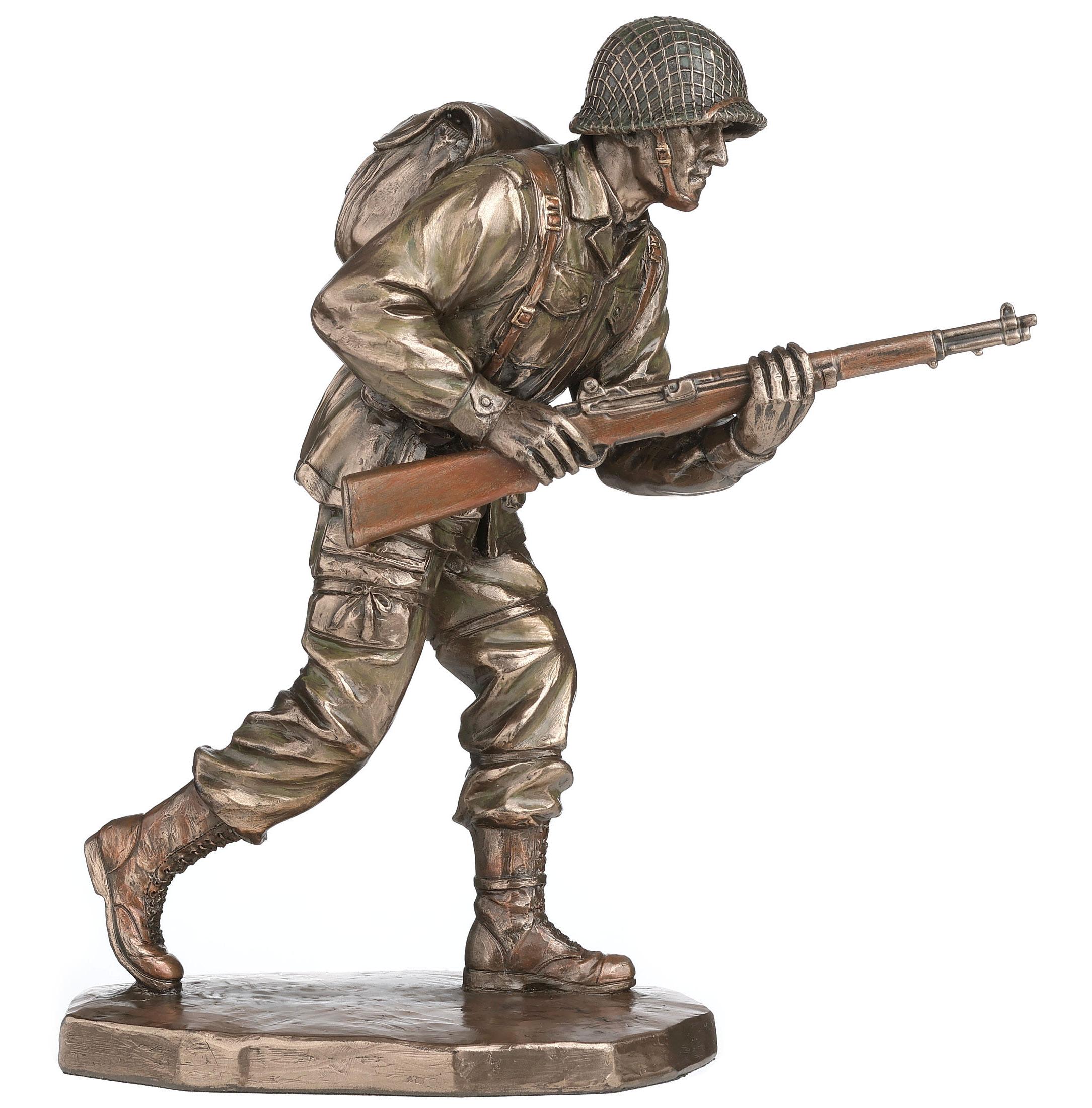 Us Army Rifle Infantryman Bronze Soldier Figurine (By Veronese ...