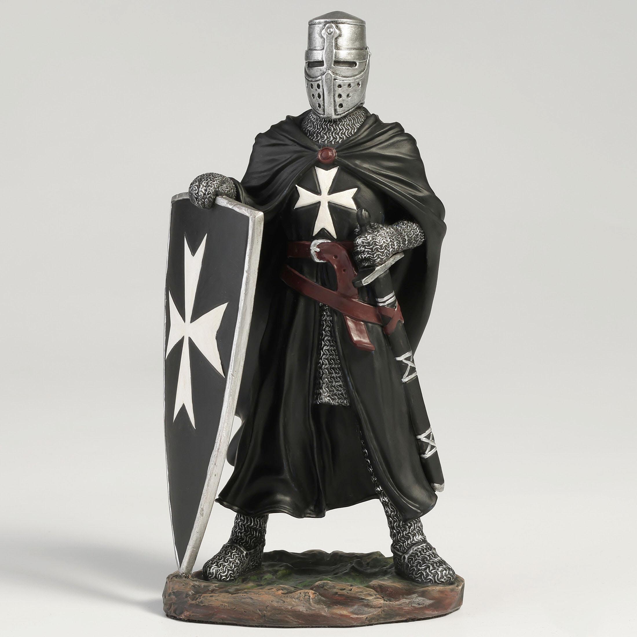 Maltese Knights Hospitaller Sword and Shield Figurine | Gothic Gifts