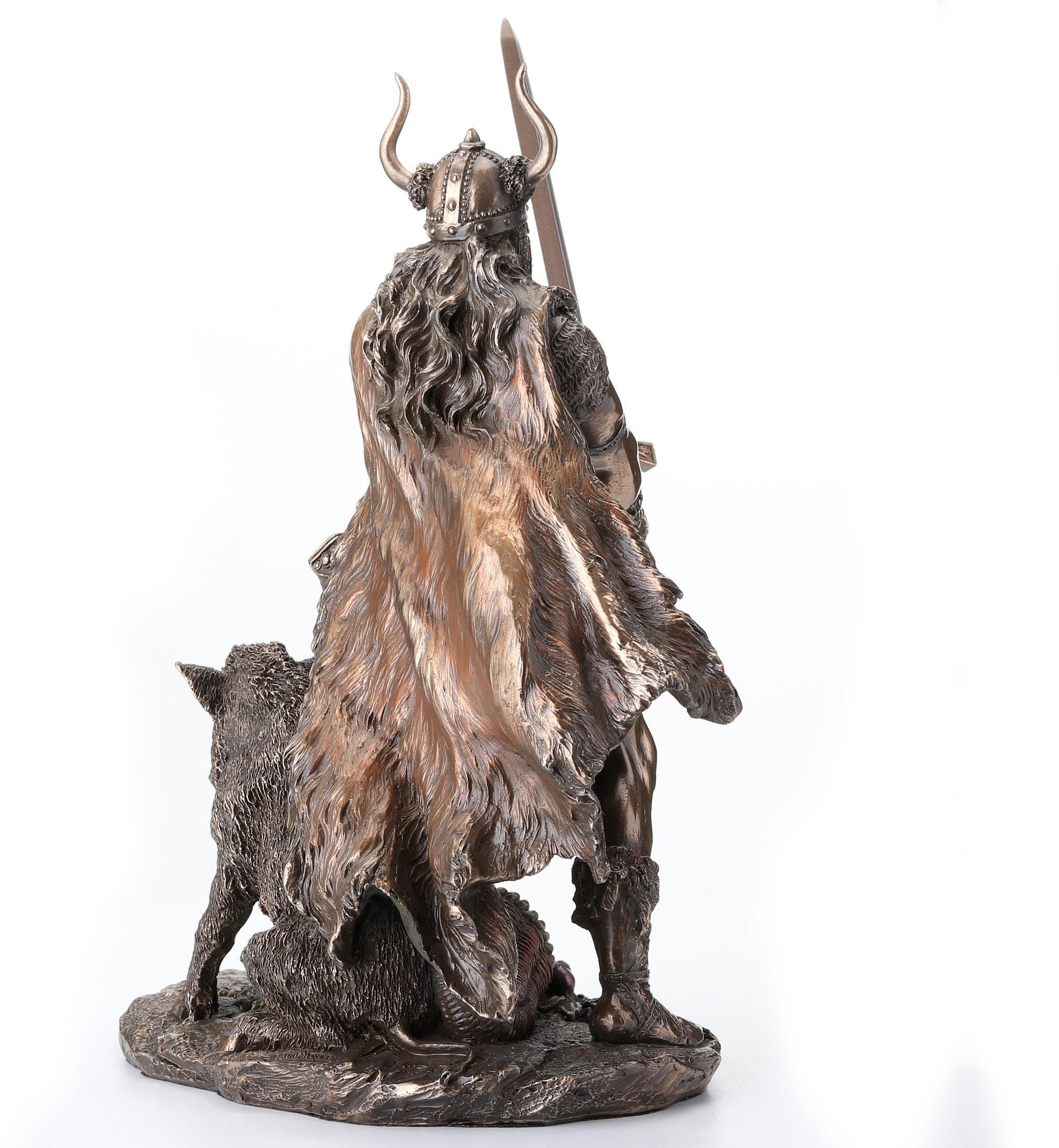 Norse God Freyr Bronze Figurine (by Veronese) | Gothic Gifts