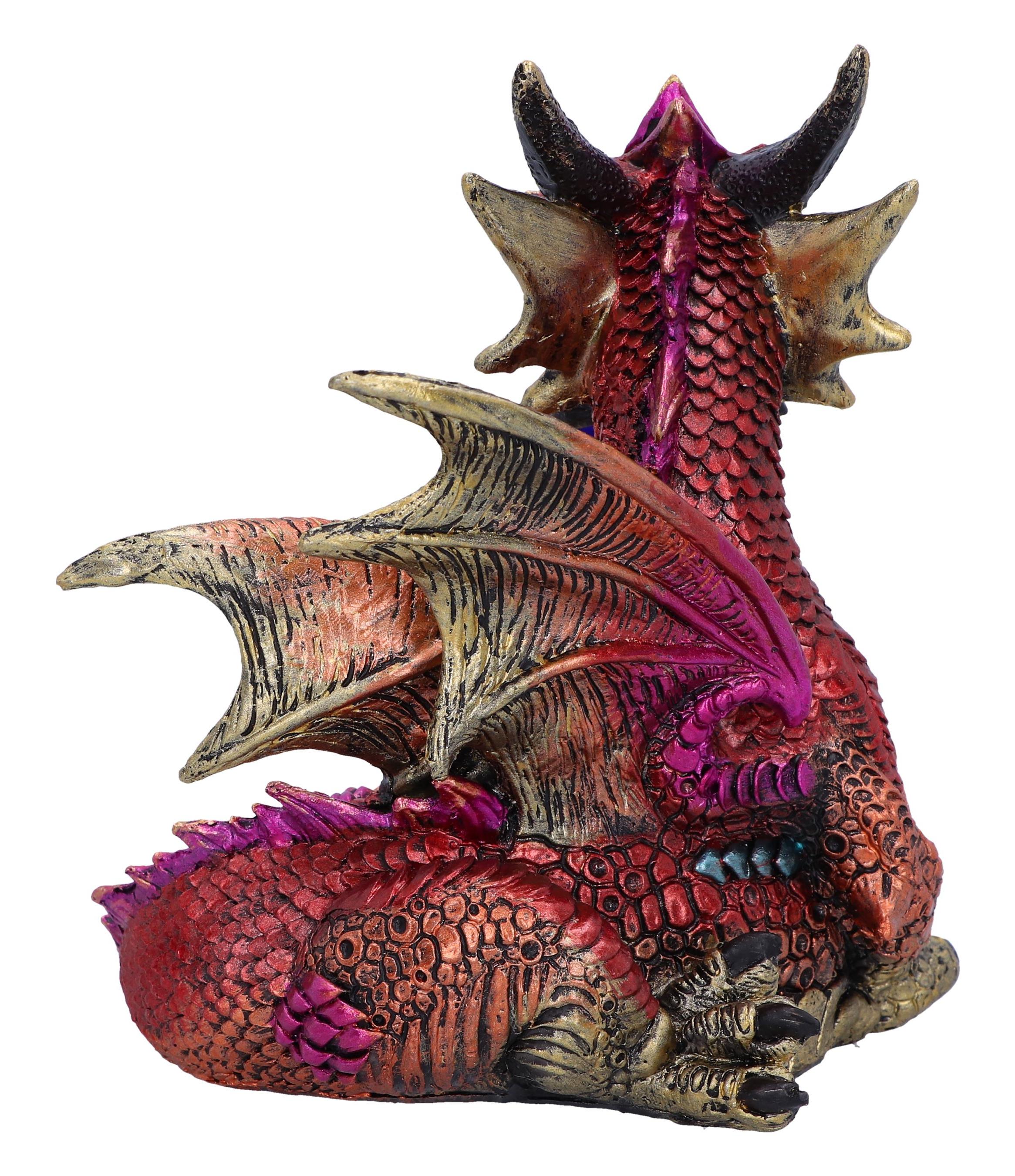 Orb Hoard Red Dragon Figurine | Gothic Gifts