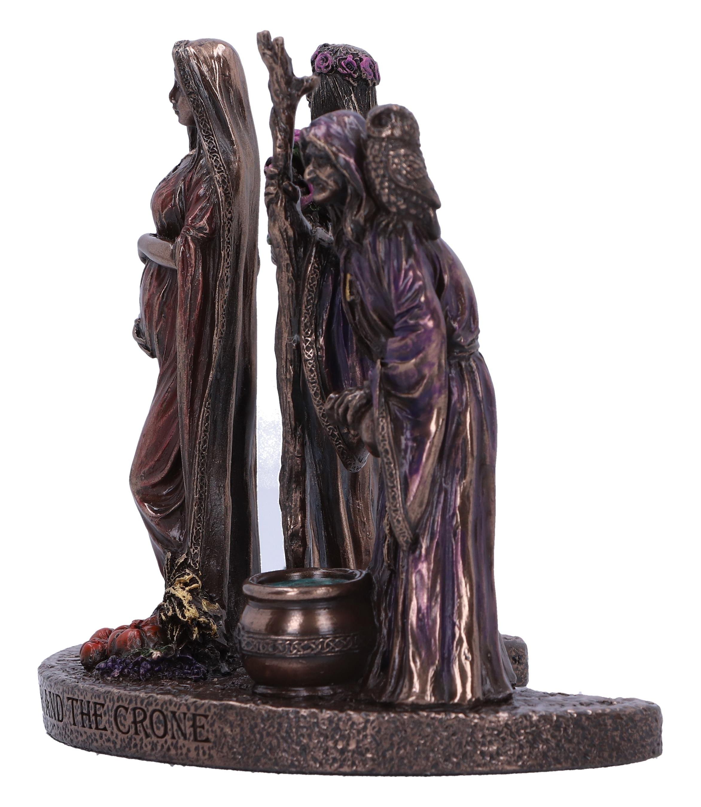 Maiden, Mother and Crone Trio of Life Mini Figurine | Bronze Gifts