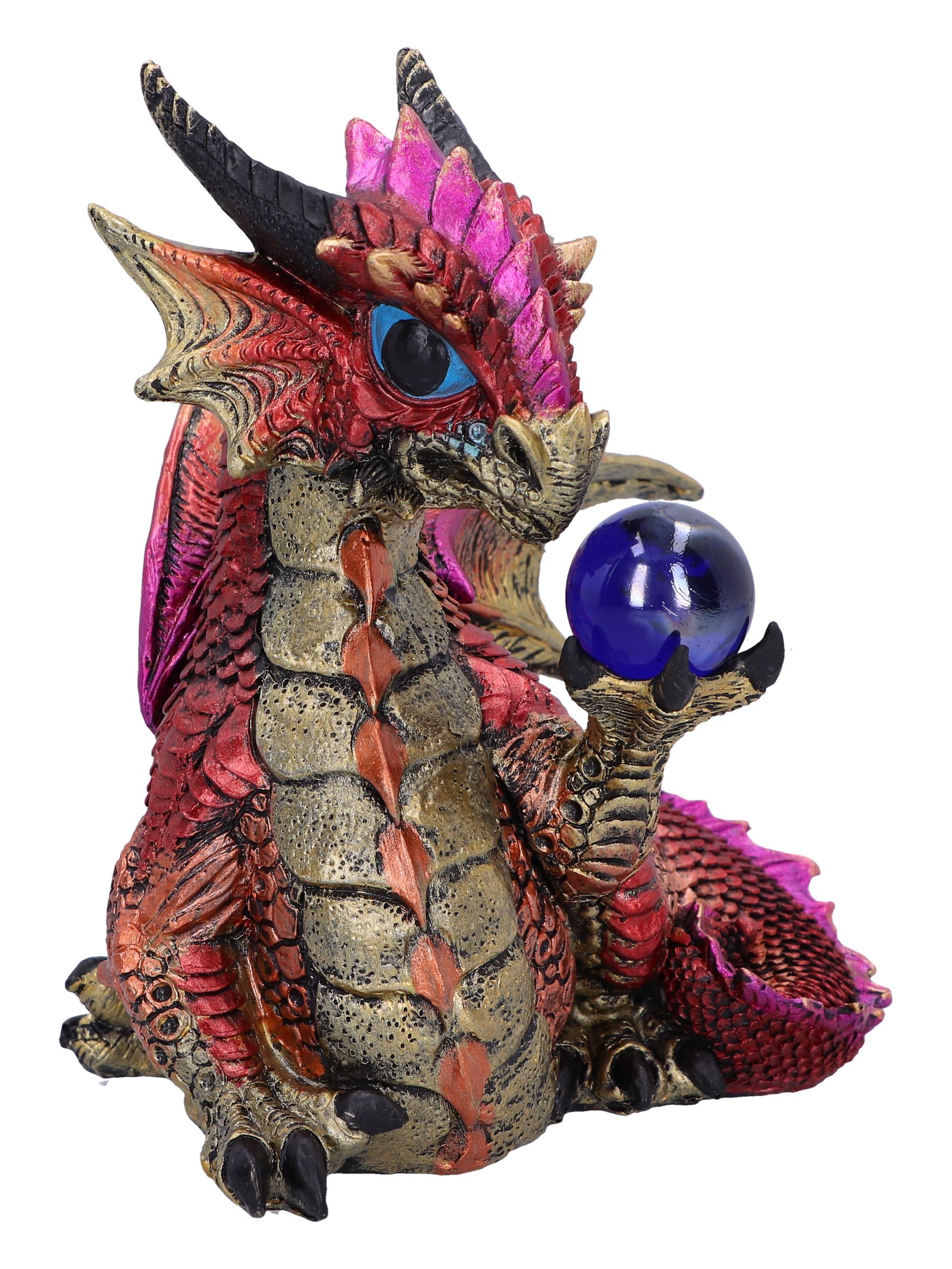 Orb Hoard Red Dragon Figurine | Gothic Gifts
