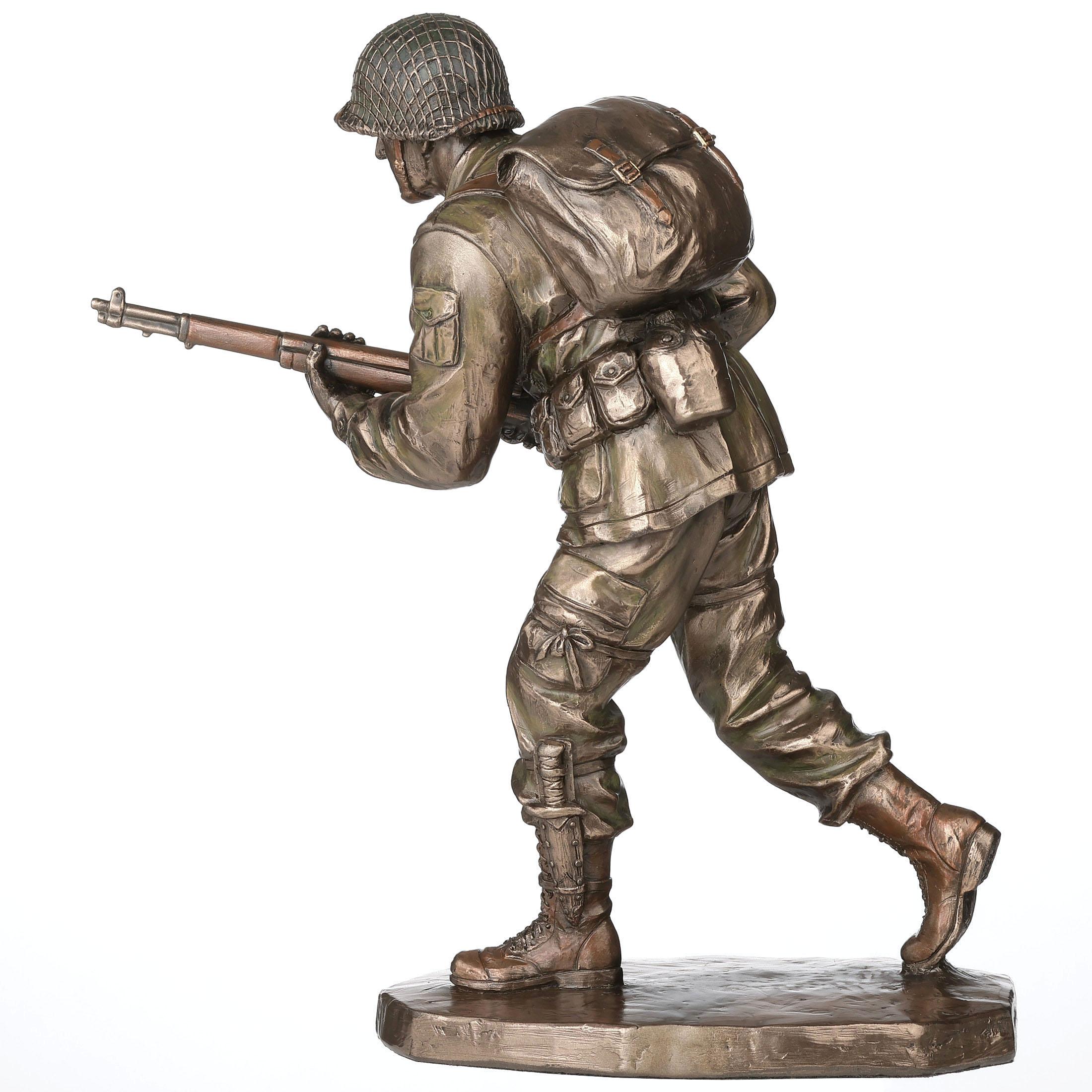 Us Army Rifle Infantryman Bronze Soldier Figurine (By Veronese ...