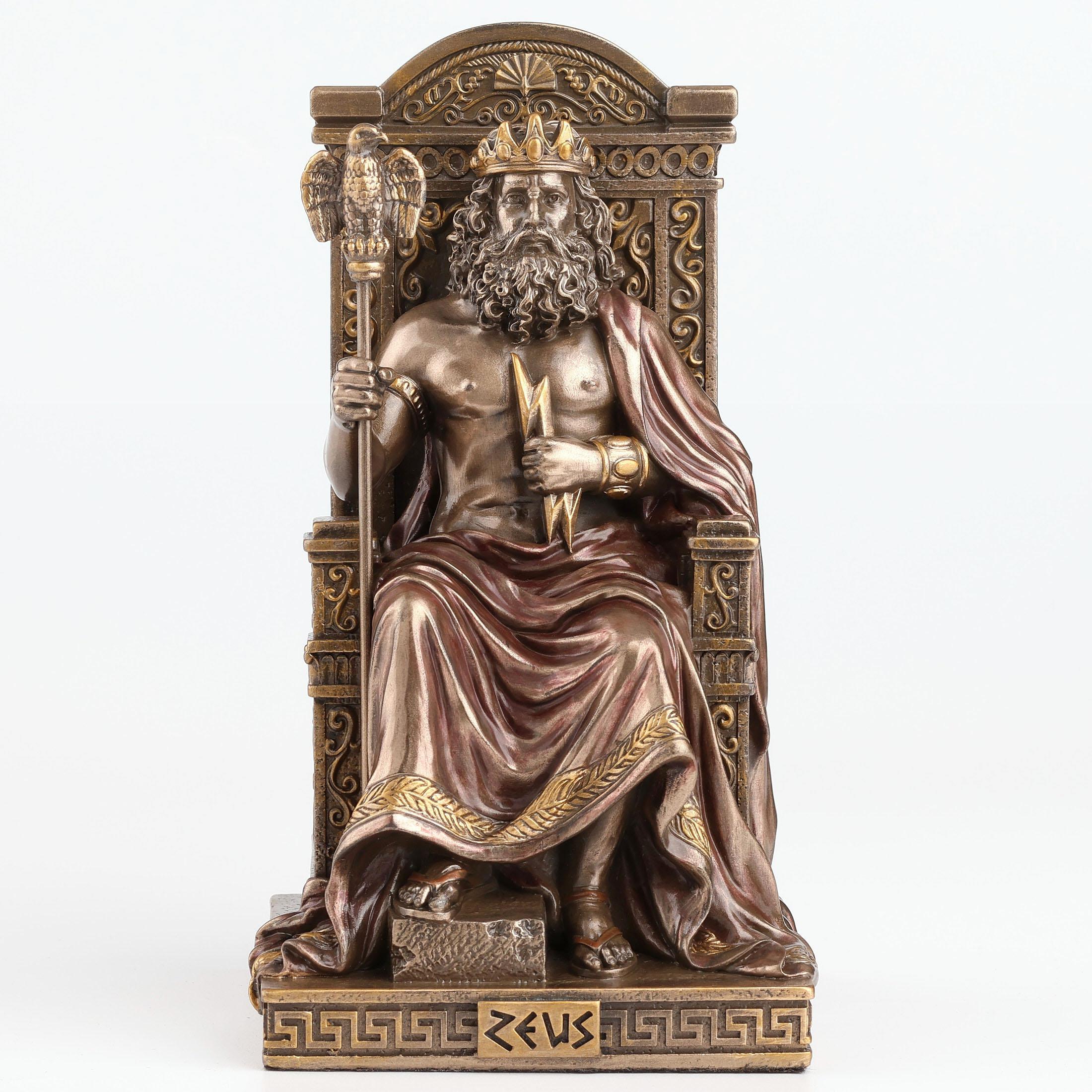 Zeus at Olympia Bronze Figurine (By Veronese) | Bronze Gifts