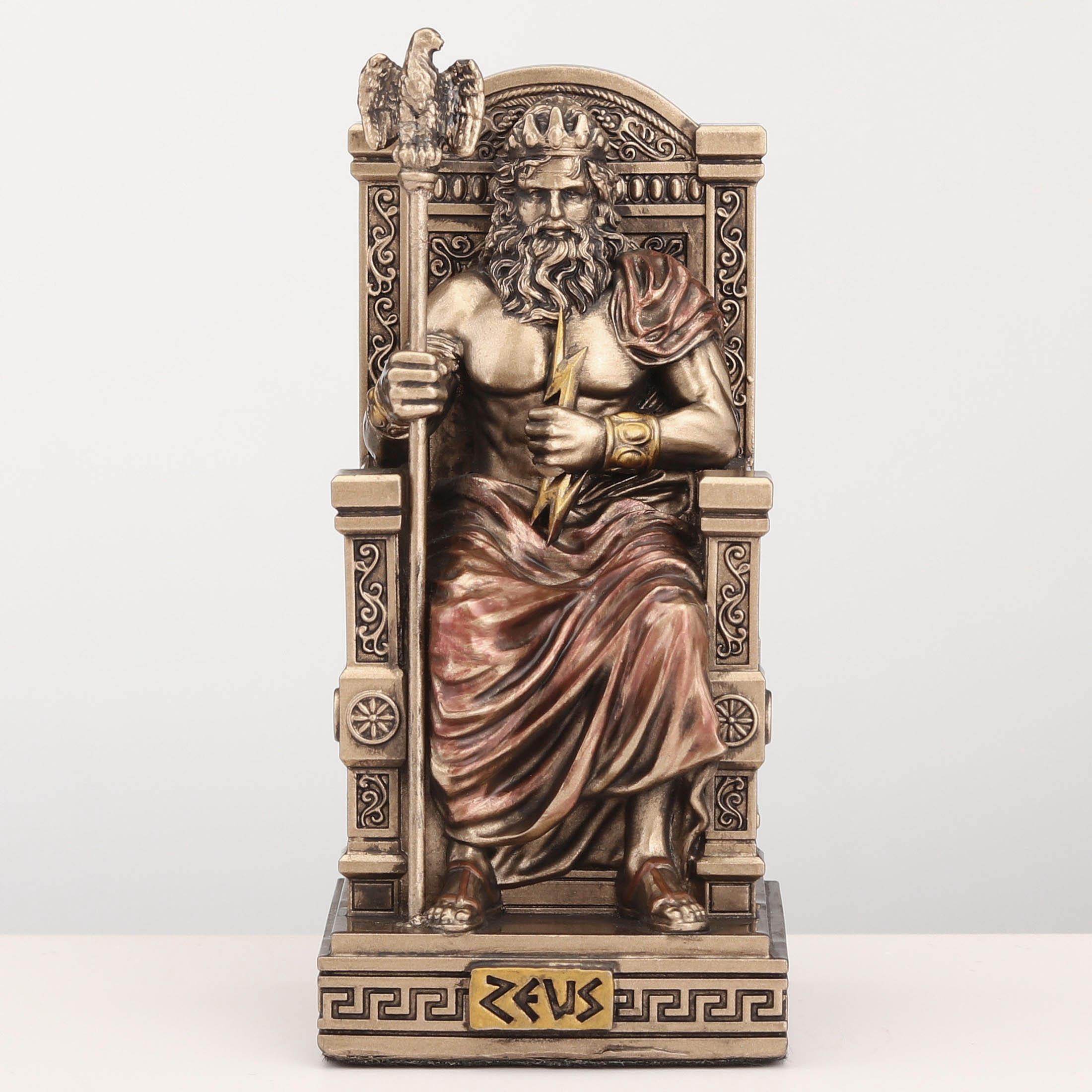 Zeus Bronze Miniature Statue | Bronze Gifts