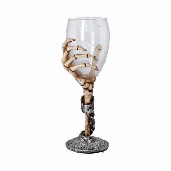 Claw Skeleton Hand Wine Glass Goblet 21cm | Gothic Gifts