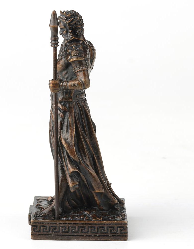 Hades Miniature Lost-Wax Cast Solid Bronze Statue - 3½" Greek Mythology ...