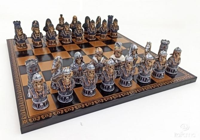 Skeleton Warrior Chess Set | Gothic Gifts