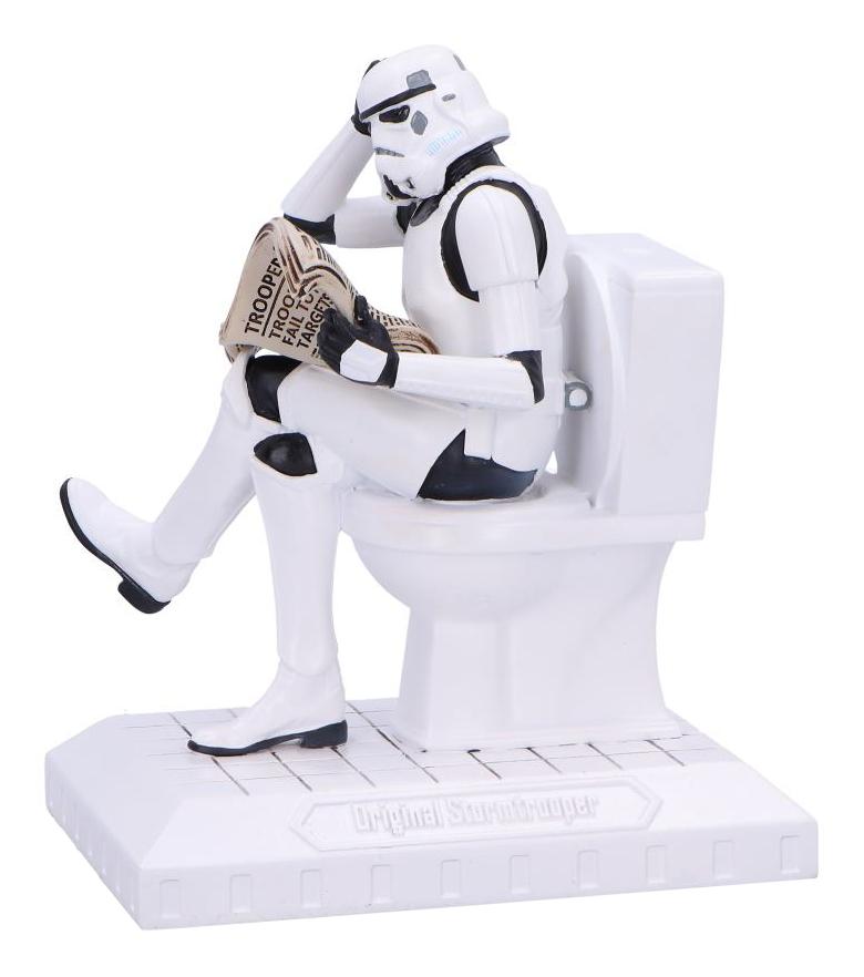 Original Stormtooper Pooper Trooper On a Toilet Figurine | Gothic Gifts