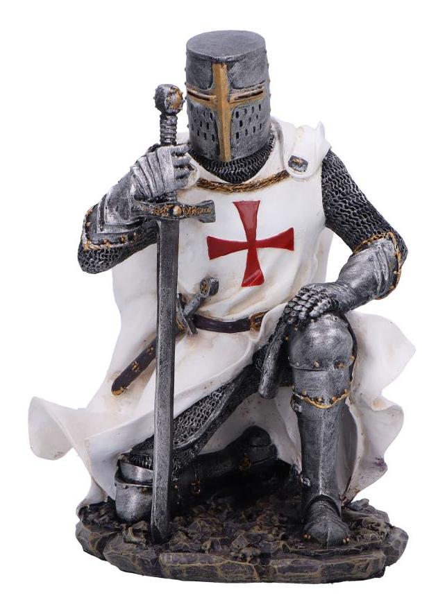 Crusader Knight Kneeling Figurine Gothic Ts 7877