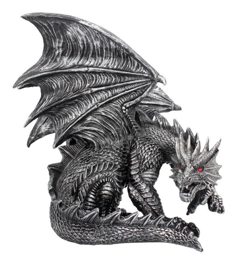 Nemesis Now Obsidian Dragon Figurine 25cm | Gothic Gifts