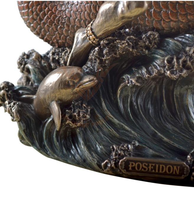 Poseidon God of the Sea Riding Sea Horse Bronze Figurine 27 Cm | Bronze ...