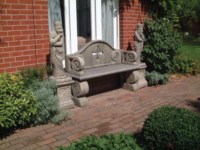 Tudor Stone Bench | Garden Statue Shop