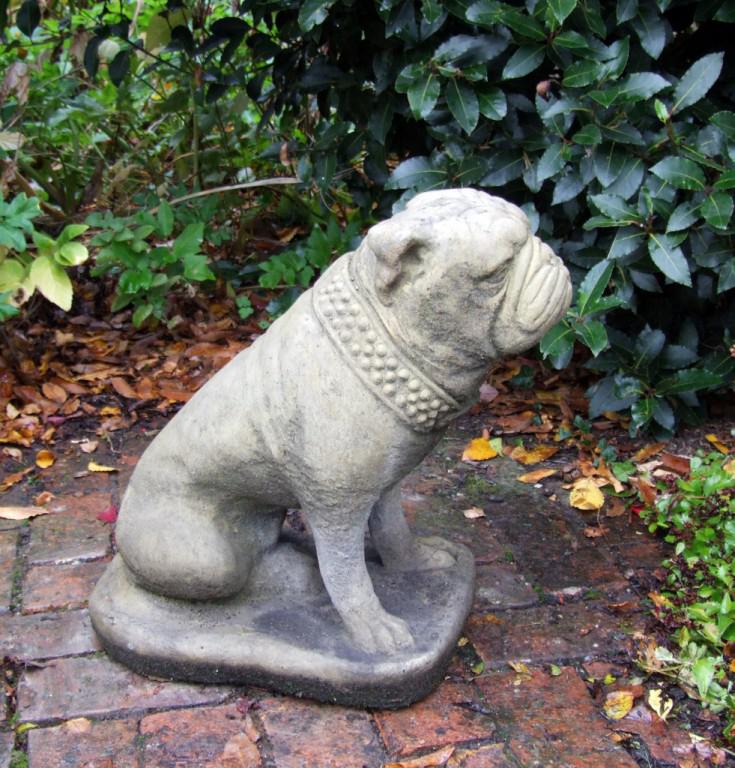 Bulldog Stone Ornament | Garden Statue Shop