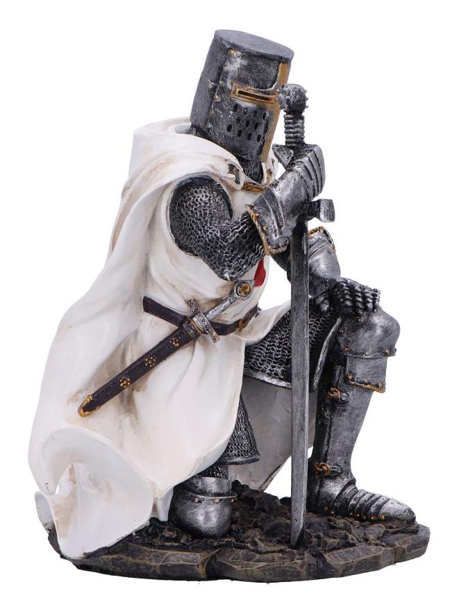 Crusader Knight Kneeling Figurine | Gothic Gifts