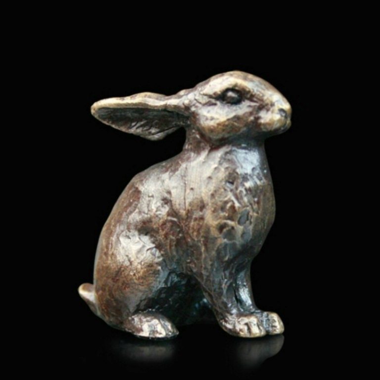 Bunny Rabbit Bronze Miniature (Butler and Peach) | Bronze Gifts