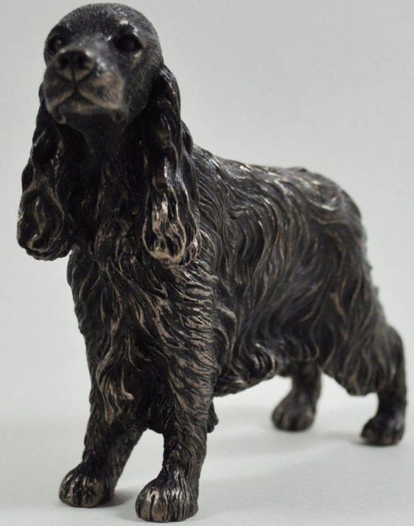 Cocker Spaniel Standing Bronze Dog Sculpture Small | Bronze Gifts