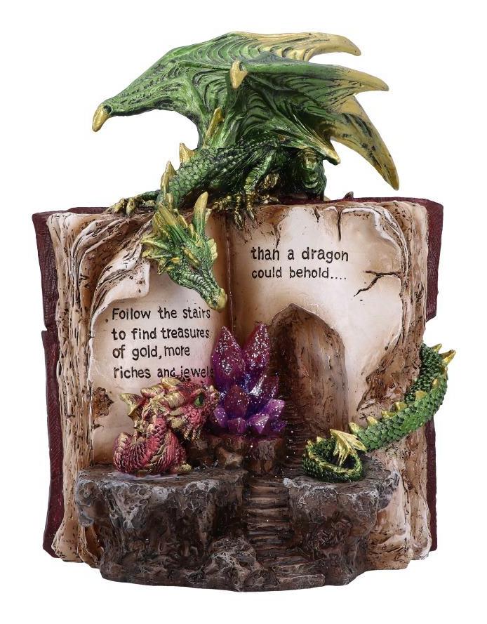 Hoard Finders Dragon with Book Crystal Figurine | Gothic Gifts