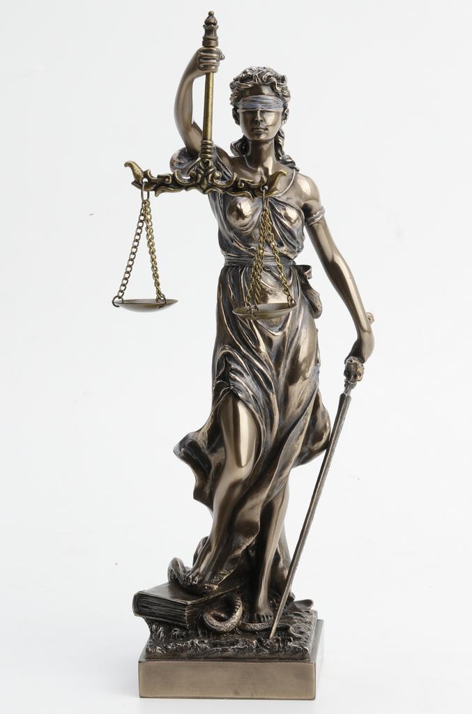 Lady Justice Bronze Figurine 33 Cm | Gothic Gifts