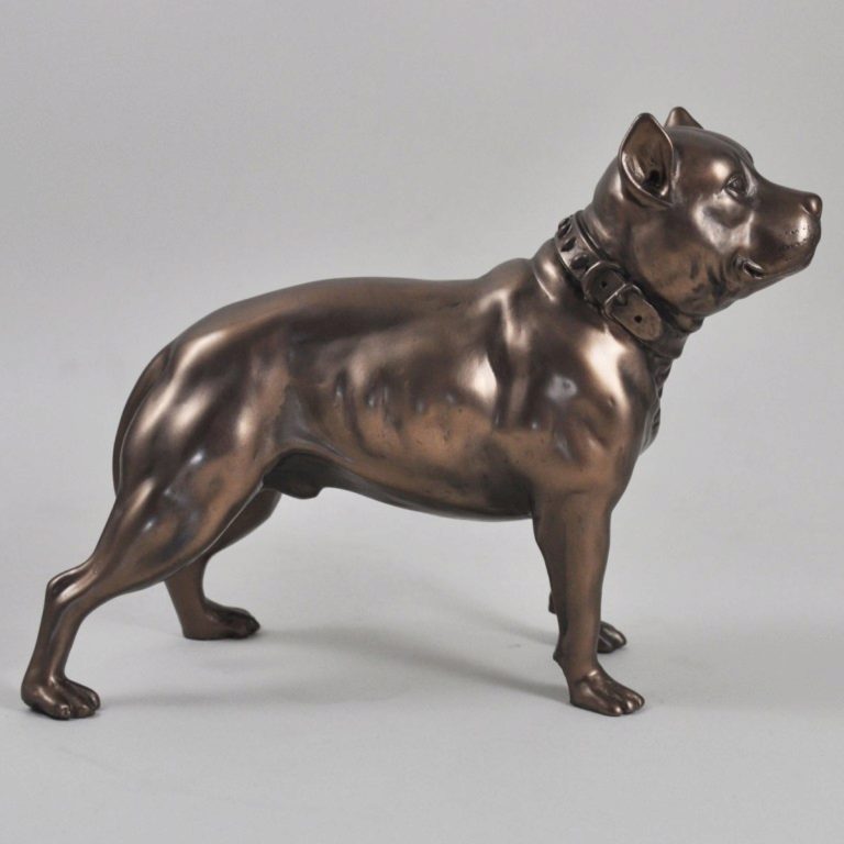 Pit Bull Terrier Bronze Figurine | Bronze Gifts