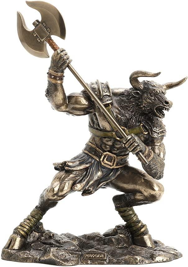 Theseus Fighting the Minotaur Bronze Figurine | Gothic Gifts