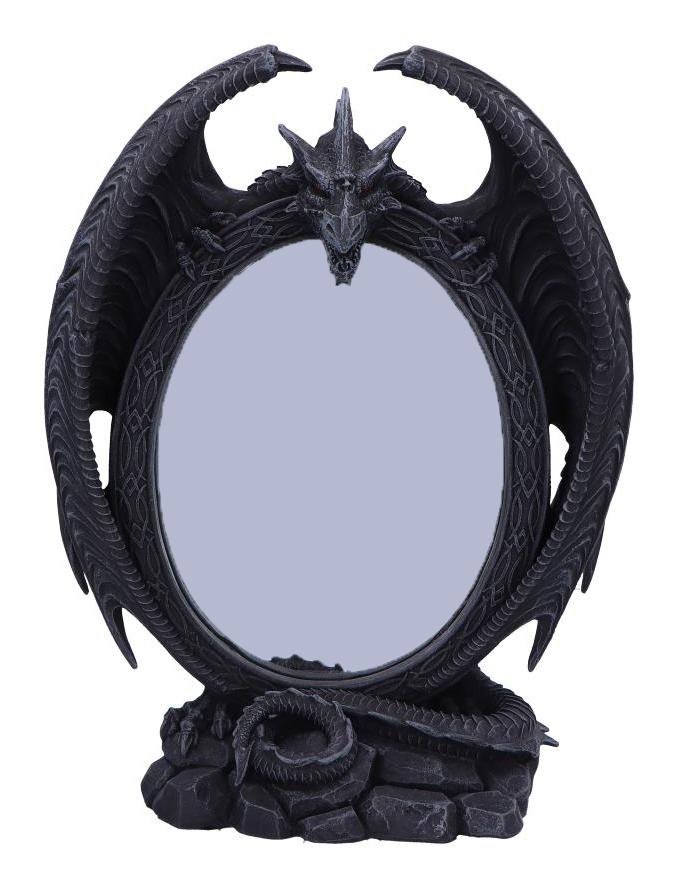 Scaled Reflection Dragon Mirror 29cm | Gothic Gifts