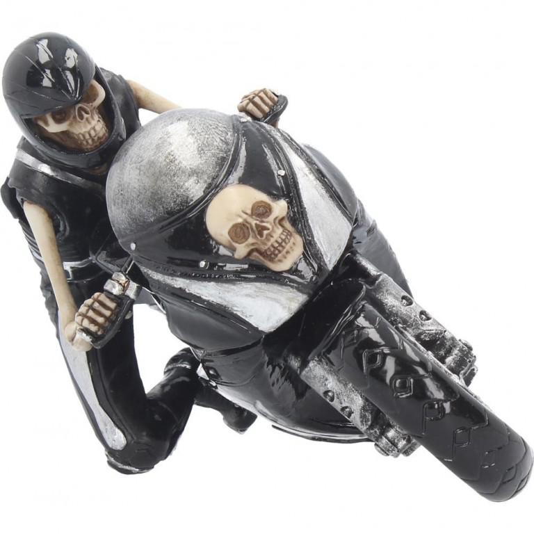 Crazy Skeleton Biker Figurine | Gothic Gifts