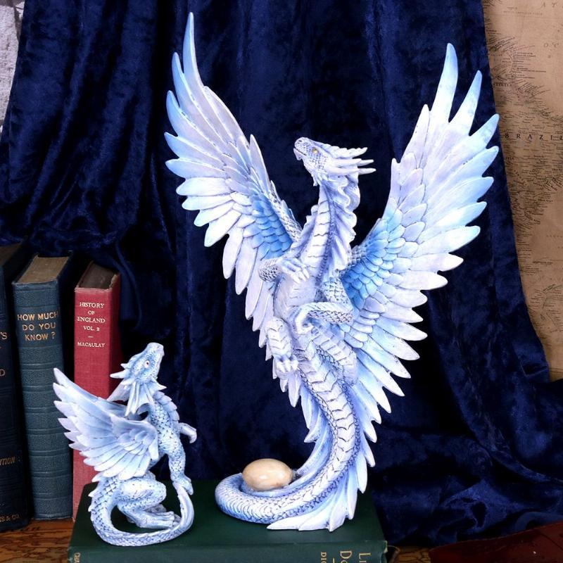Baby Silver Dragon Figurine Anne Stokes | Gothic Gifts