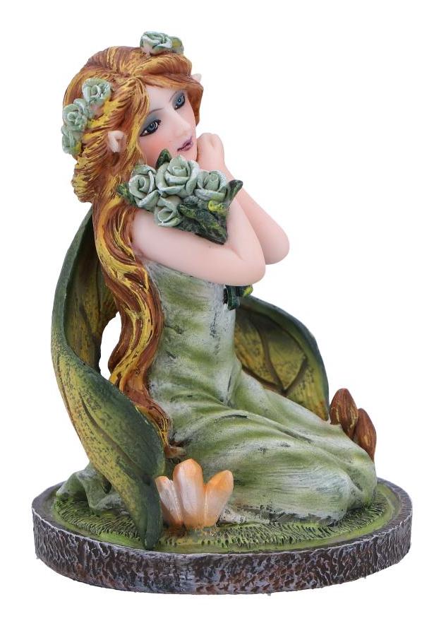 Clover Green Crystal Fairy Figurine | Gothic Gifts