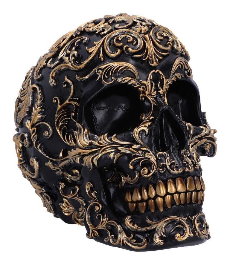 Renaissance Black and Gold Skull | Gothic Gifts