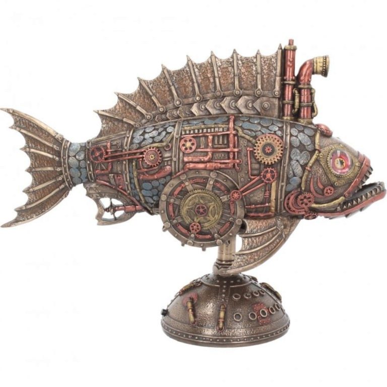 Steampunk Piranha Explorer Submarine 31 Cm Light Beam Feature | Gothic ...