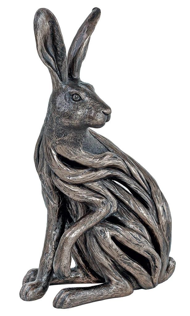 Alert Hare Bronze Sculpture 38 Cm Large | Gothic Gifts
