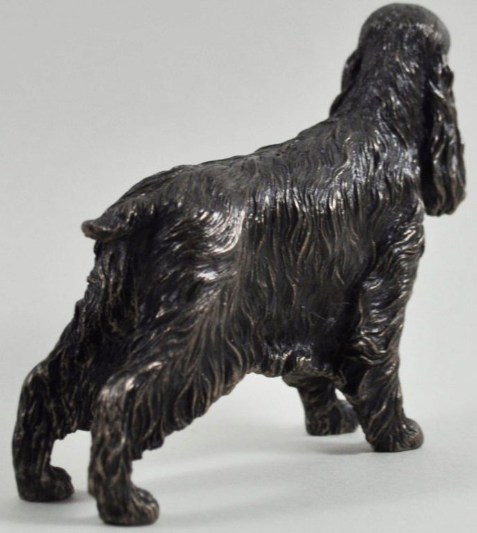 Cocker Spaniel Standing Bronze Dog Sculpture Small | Bronze Gifts