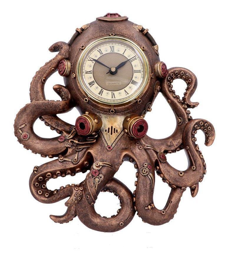 Octoclock Steampunk Octopus Squid Wall Clock | Gothic Gifts