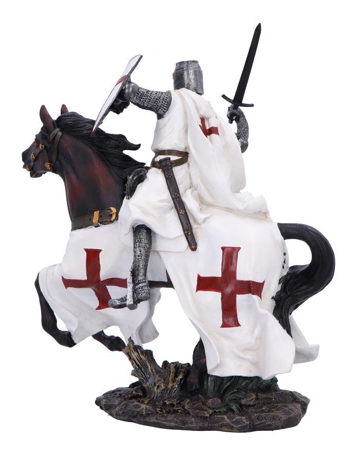 Take to Your Steed Medieval Templar Knight Figurine | Gothic Gifts